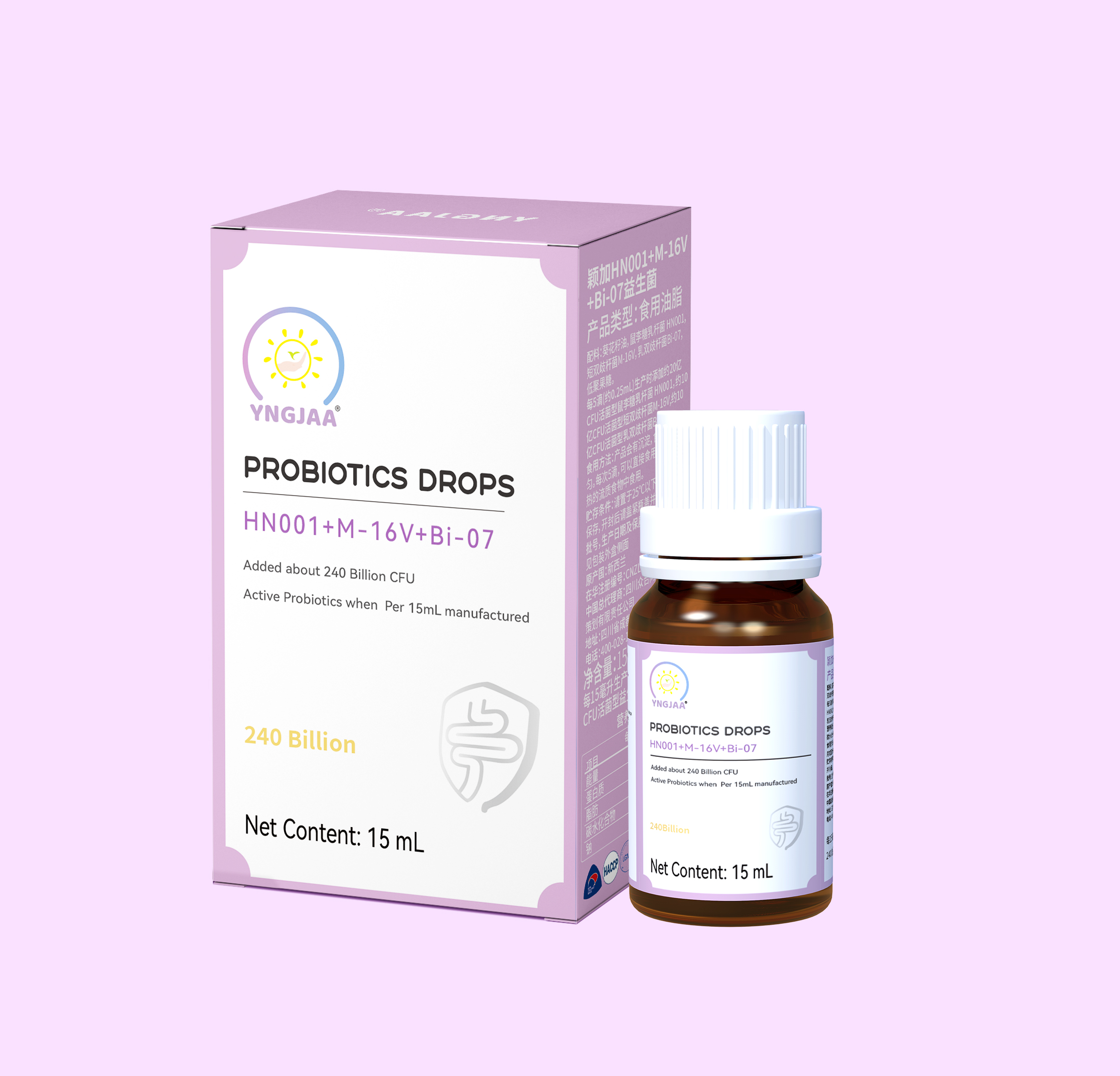 颖加HN001+M-16V+Bi-07益生菌 - YNGJAA—颖加